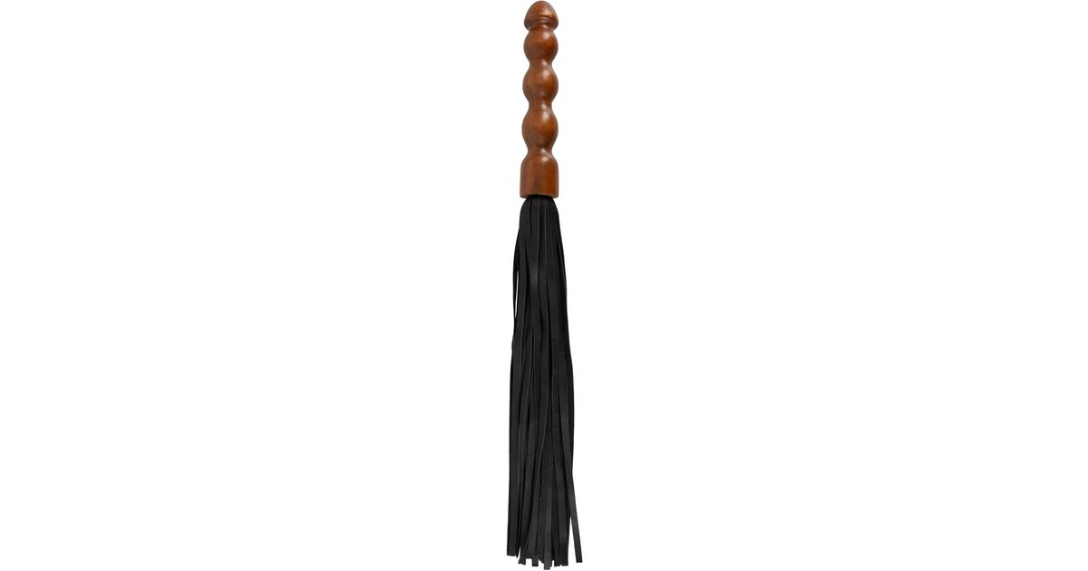Zado leather flogger with wooden handle - SEXYSTYLE.eu