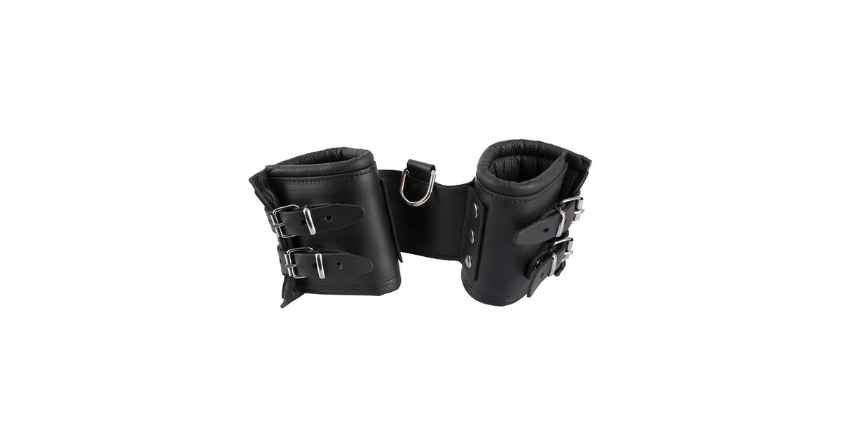 Zado Extra Wide Leather Handcuffs - SEXYSTYLE.eu
