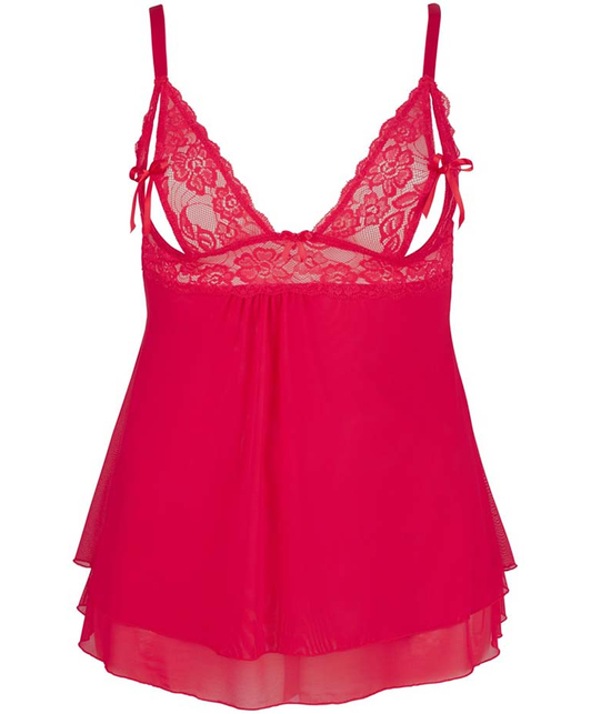 Cottelli Lingerie Red Lace Babydoll - SexyStyle.eu