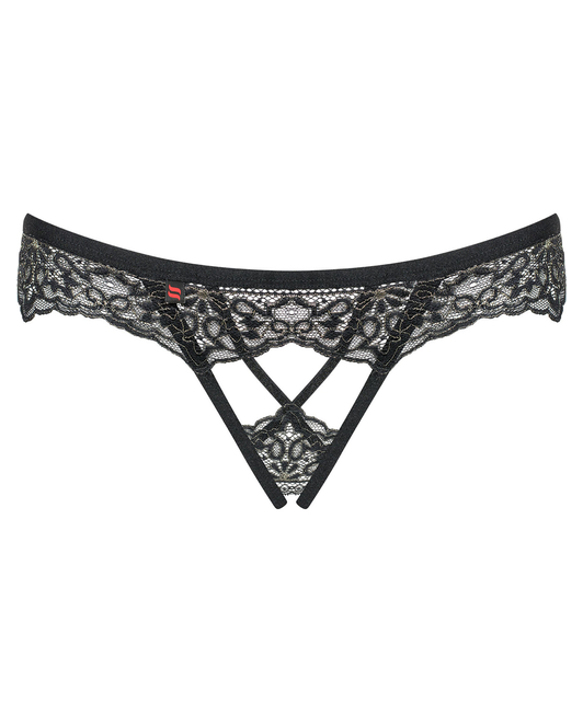 Obsessive Meshlove black open back crotchless string - SexyStyle.eu