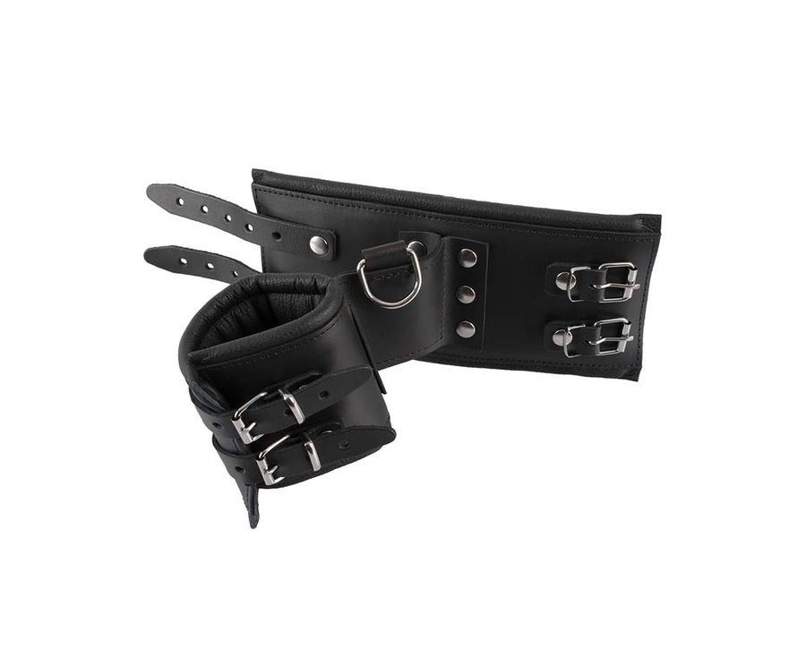 Zado Extra Wide Leather Handcuffs - SexyStyle.eu