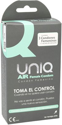 Uniq Air Female Condoms (3 pcs) - SEXYSTYLE.eu